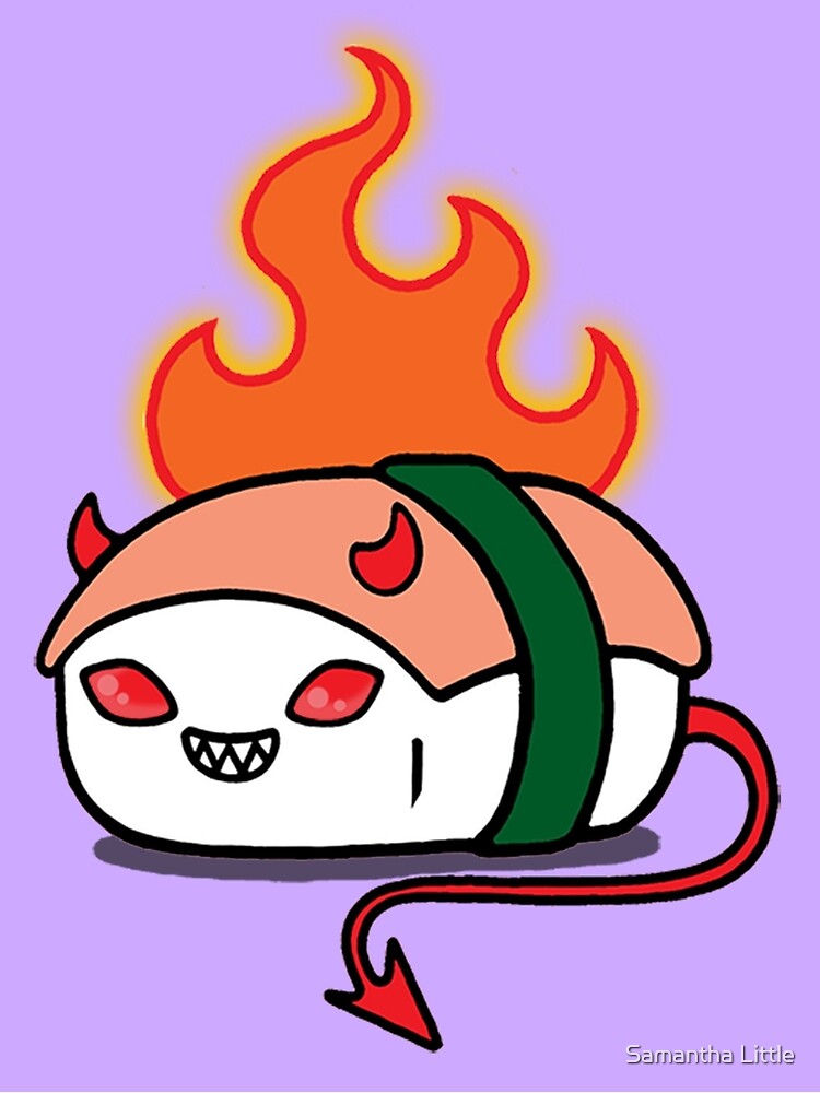 "Sushi Demon Series1: Spicy Devil Tuna" Art Print by 547566 | Redbubble