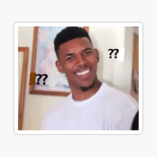 "Confused meme" Sticker by SpaceOddityLove | Redbubble