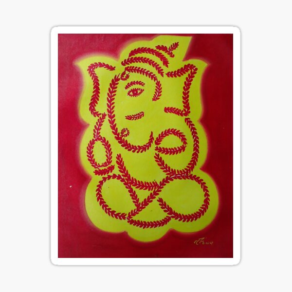 "Ganpati" Sticker by NANDUPAINTER | Redbubble