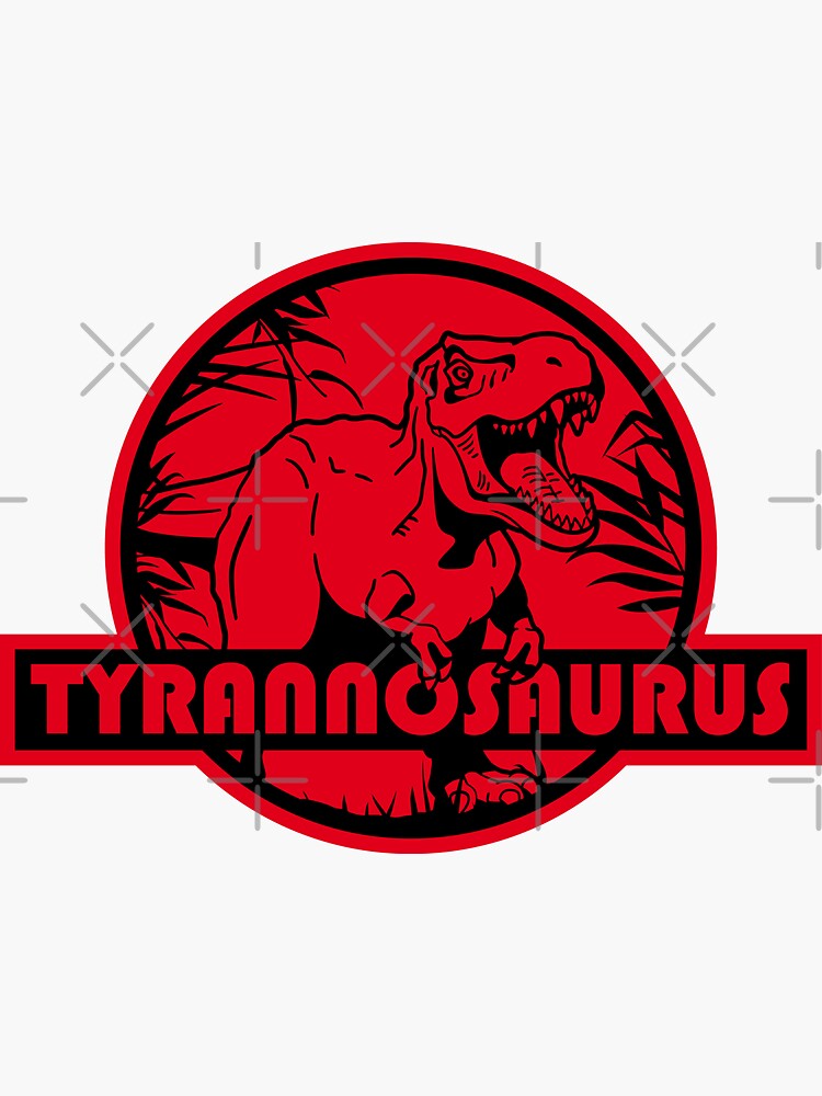 "T-rex logo" Sticker for Sale by t335 | Redbubble
