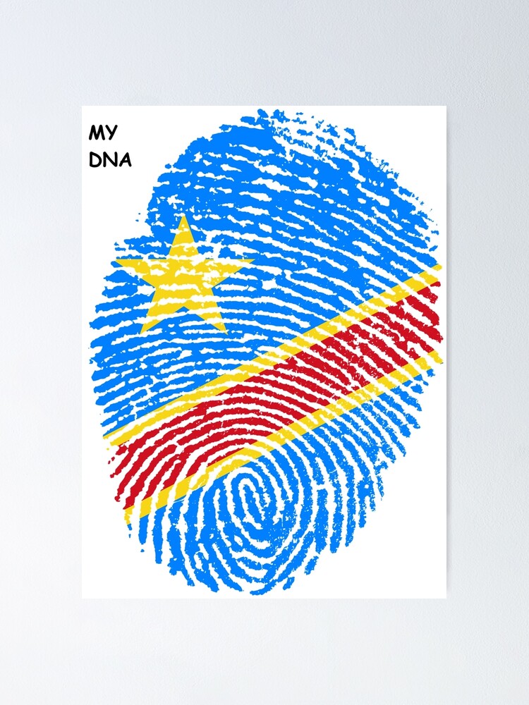 Póster «HUELLA DE CONGO KINSHASA DNA» de LSG77 | Redbubble