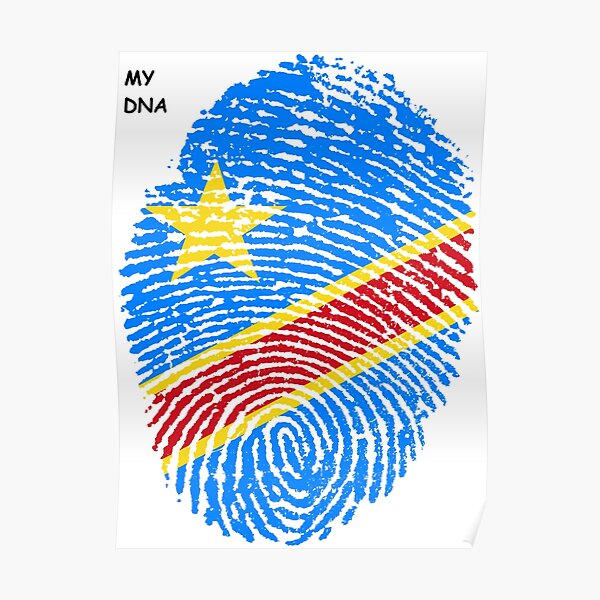 Póster «HUELLA DE CONGO KINSHASA DNA» de LSG77 | Redbubble