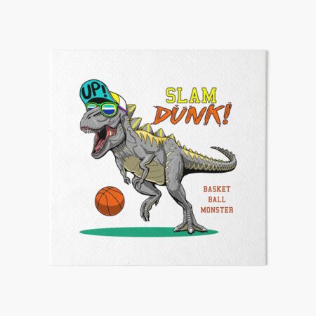 "T-rex slum dunk" Art Board Print for Sale by geroDev | Redbubble