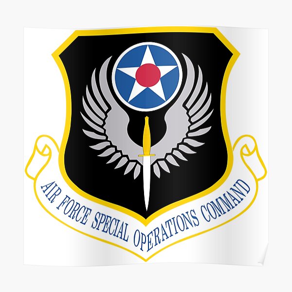 "Air Force Special Operations Command AFSOC Military Veteran" Poster by ...