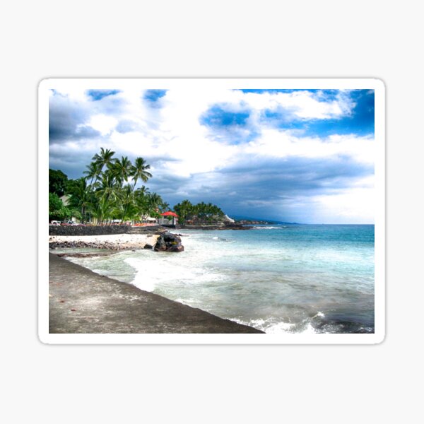 "After The Tsunami (HDR) - Kona, Hawaii USA" Sticker by elr1227 | Redbubble