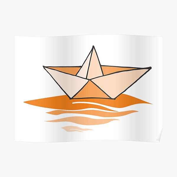 "Paper boat" Poster by marcos101 | Redbubble