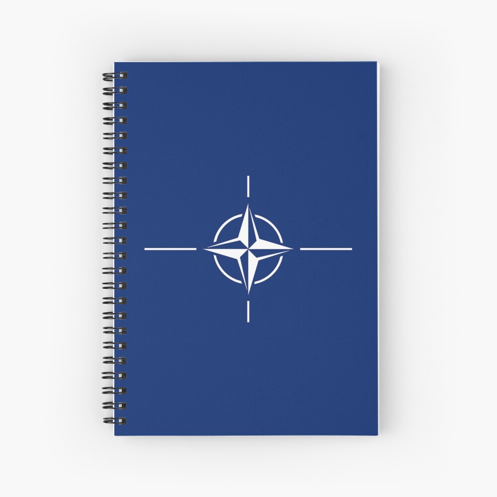 "Nato Flag Stickers, Gifts and Products" Spiral Notebook for Sale by ...