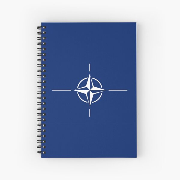 "Nato Flag Stickers, Gifts and Products" Spiral Notebook for Sale by ...