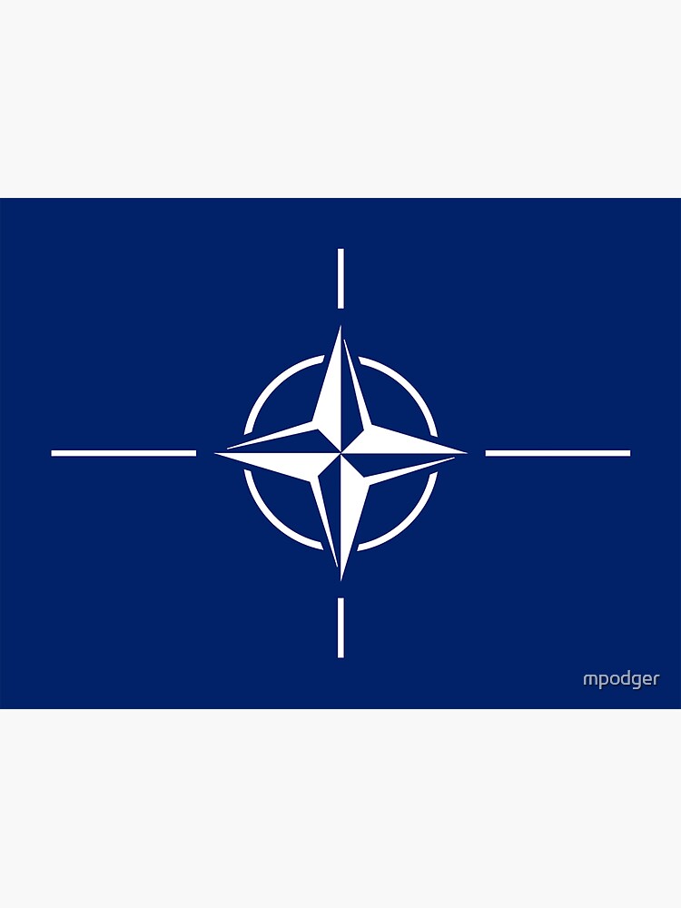 "Nato Flag Stickers, Gifts and Products" Sticker for Sale by mpodger ...