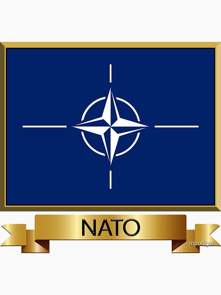 "Nato Named Flag Stickers, Gifts and Products" Sticker for Sale by ...