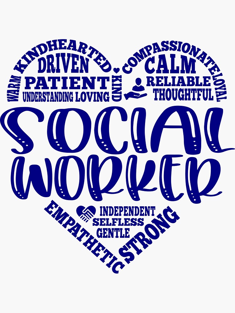 "Social worker heart subway art, caduceus, Social Work word cloud # ...