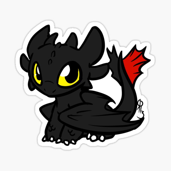 "Toothless Dragon" Sticker for Sale by Raythebishie | Redbubble