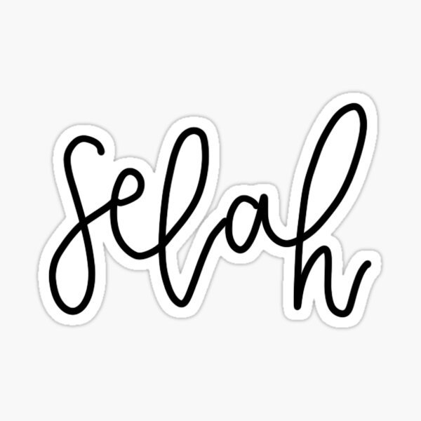 "Selah" Sticker by ambermarianna | Redbubble
