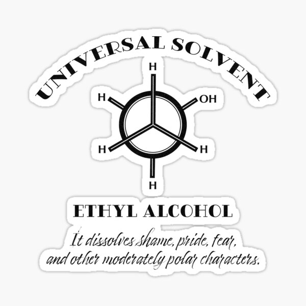"Alcohol is the Universal Solvent | Funny Chemistry Gift Idea for Him ...