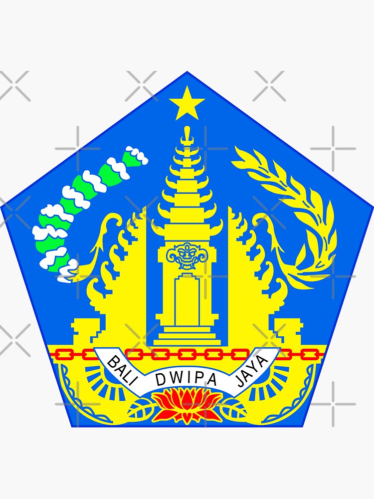 "Bali Indonesia Travel Tourist Souvenir Island of Love" Sticker for ...