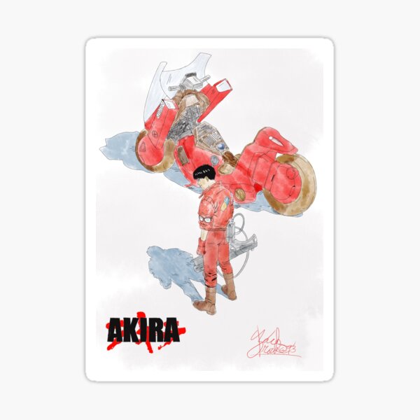 "Akira" Sticker by zackbrock93 | Redbubble