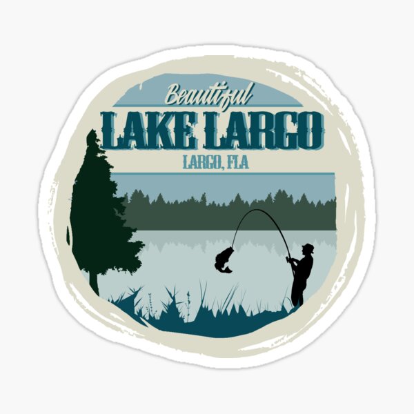 "Lake Largo Largo Florida" Sticker for Sale by stayrad | Redbubble