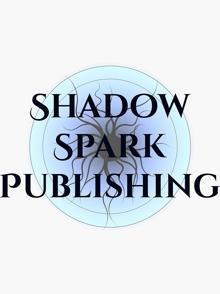 "Shadow Spark Publishing Logo with Text" Sticker for Sale by ShadowSparkPub | Redbubble