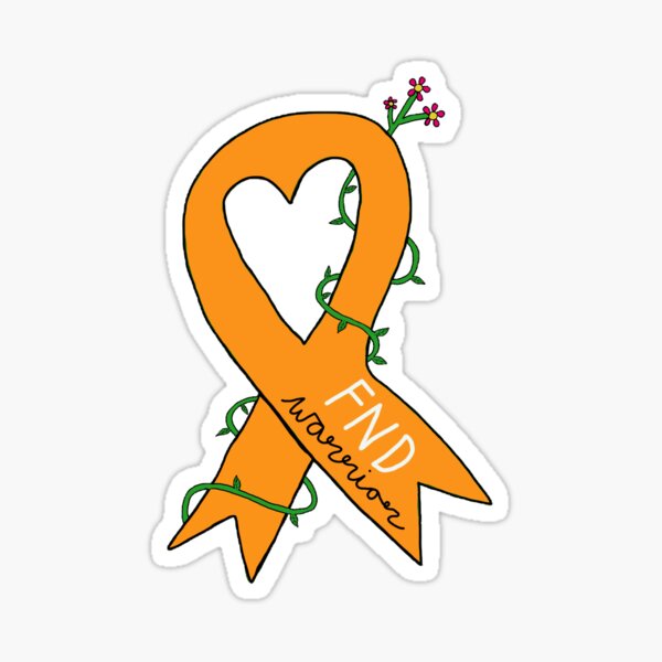 "FND warrior awareness ribbon" Sticker for Sale by Jasminmayox | Redbubble