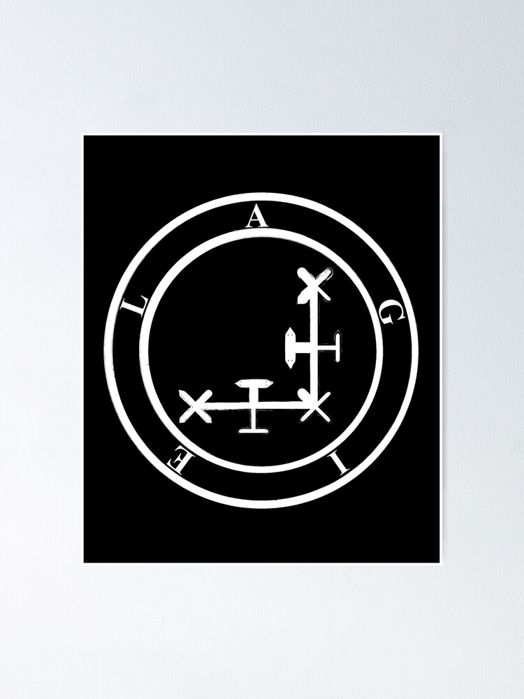 "Agiel Lord of Calamity Summoning Demon Sigil " Poster by ...