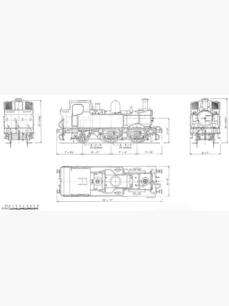 "GWR 1400 Class Drawings" Sticker for Sale by TheTrainGuy19YT | Redbubble
