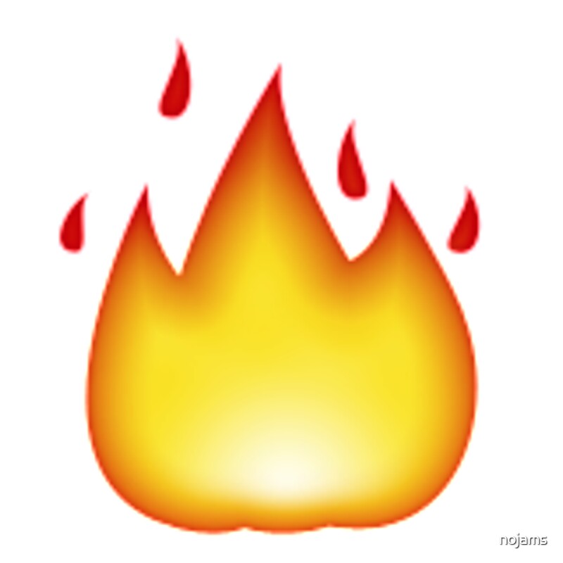 "Flame Emoji" Sticker von nojams | Redbubble