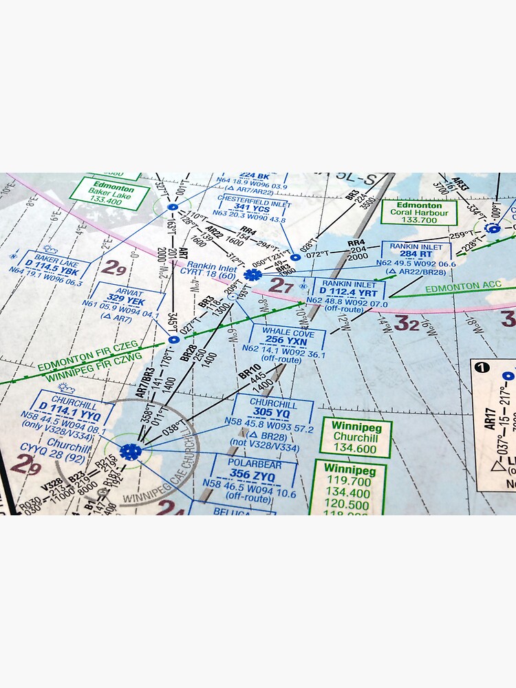 Air navigation chart. Premium Matte Vertical Poster sold by Punit ...