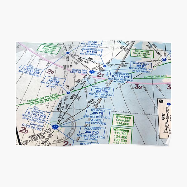 "Air navigation chart." Poster for Sale by FER737NG | Redbubble