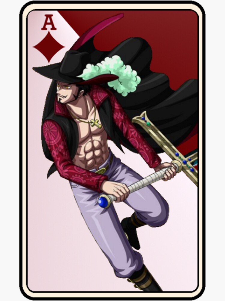 "Mihawk "Hawk eyes" Card" Sticker by gsqui | Redbubble