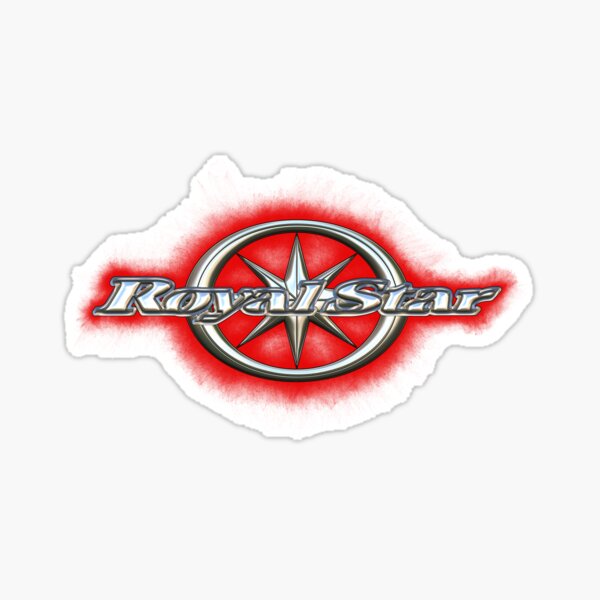 "Royal Star, Royalstar XVZ 1300, XVZ1300 Logo Red" Sticker for Sale by ...
