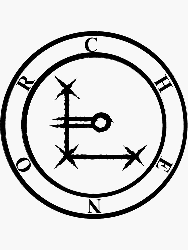 "Chenor The Wish Granter Demon Summoning Sigil" Sticker for Sale by ...