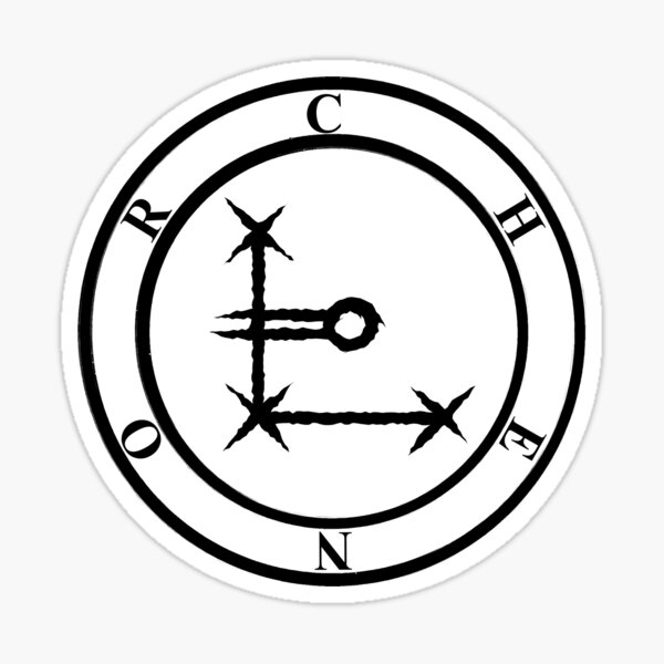 "Chenor The Wish Granter Demon Summoning Sigil" Sticker for Sale by ...
