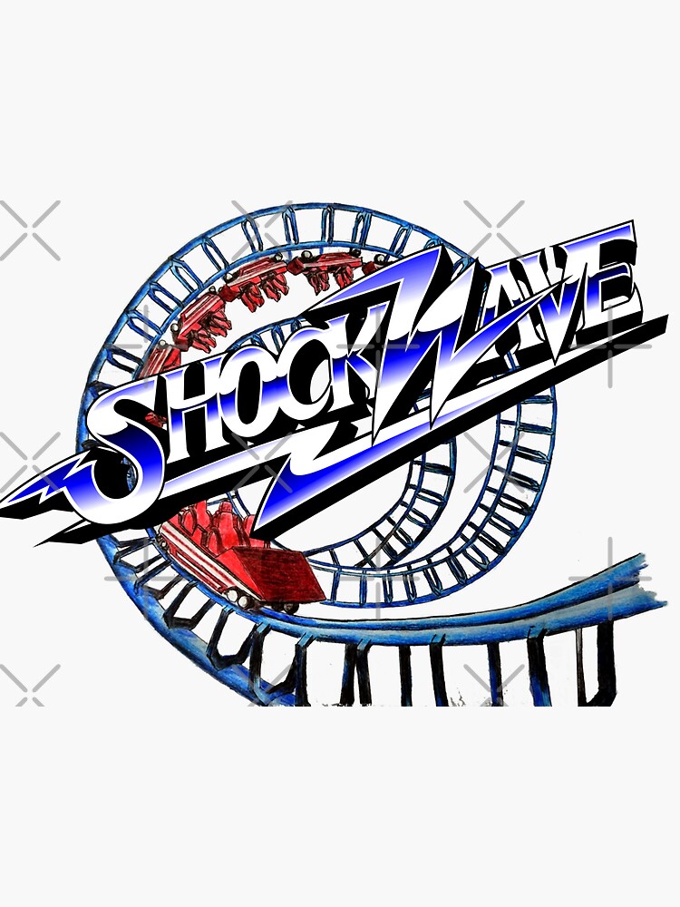"Shockwave Design Drawing" Sticker for Sale by carowindsfanson | Redbubble