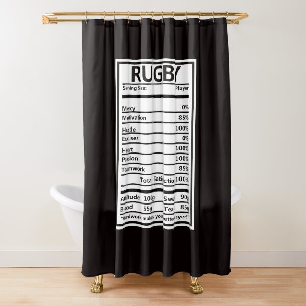 "Rugby Definition Rugby Player Gift" Shower Curtain for Sale by FY83 ...