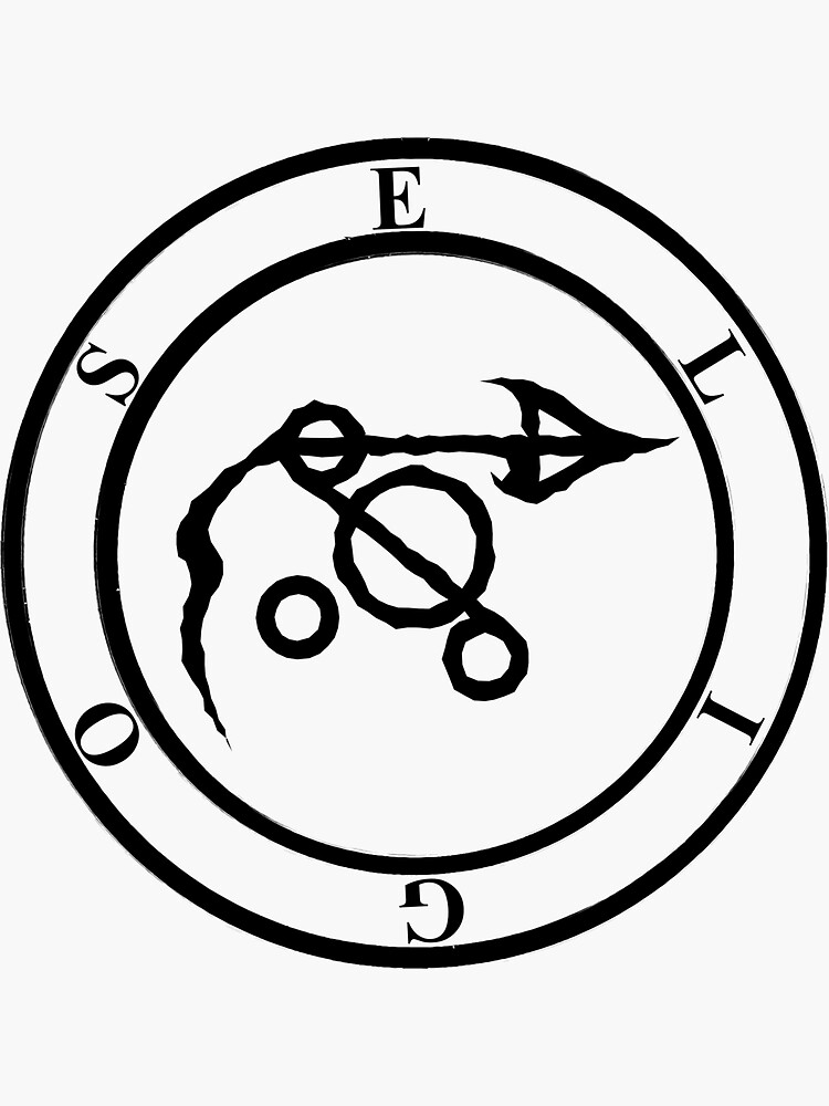 "Eligos Visible and Invisible Demon Summoning Sigil" Sticker for Sale ...