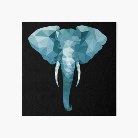 "Elephant low poly 2d art" Art Board Print by awesomedsign | Redbubble