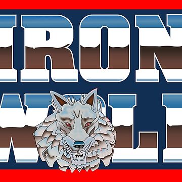 "Iron Wolf Logo Design" Sticker for Sale by carowindsfanson | Redbubble