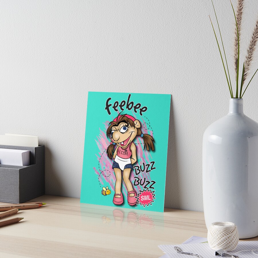 "Feebee Jeffy's Sister - SML Funny Design" Art Board Print by Customos ...