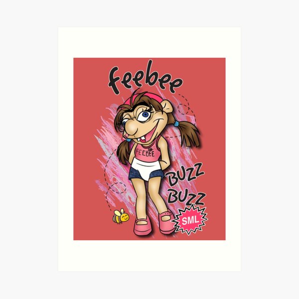 "Feebee Jeffy's Sister - SML Funny Design" Art Print by Customos ...