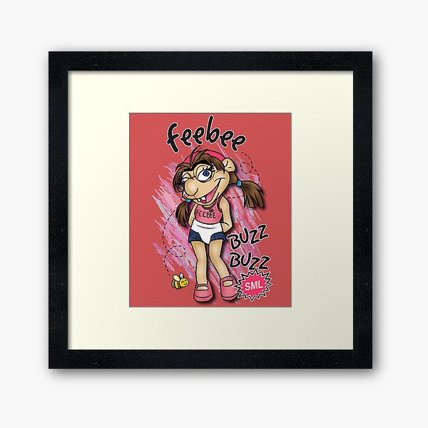 "Feebee Jeffy's Sister - SML Funny Design" Framed Art Print for Sale by ...