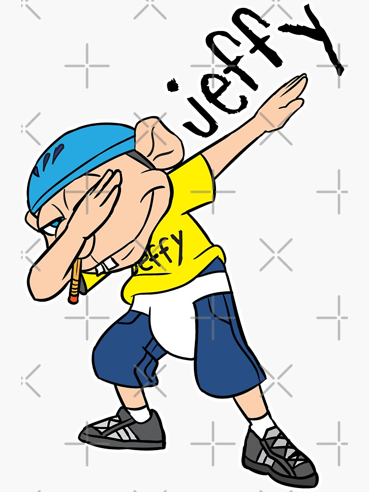 "Jeffy Dabbing Funny SML Design" Sticker for Sale by Customos | Redbubble