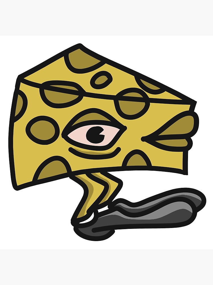 "Lustiger Käse-Cartoon" Poster von peegoggles | Redbubble