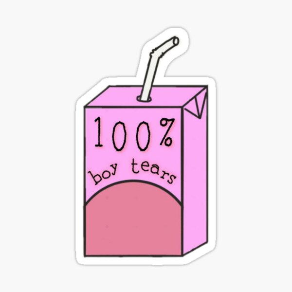 "100% Boy Tears" Sticker for Sale by mollyelis11 | Redbubble