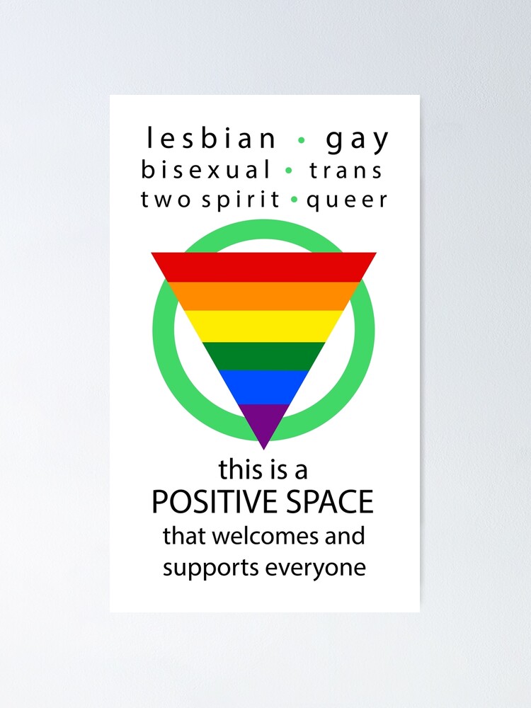 "This is a Positive Space" Poster for Sale by samdafurry | Redbubble