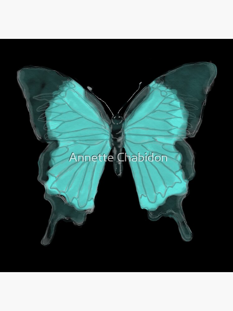 "Aqua Butterfly Effect" Throw Pillow for Sale by Nettieliz | Redbubble
