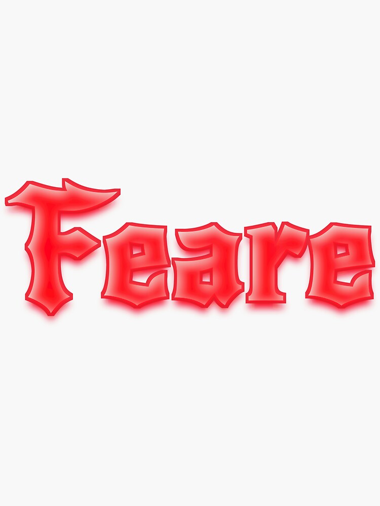 "Feare Streamer merch" Sticker by GSFeare | Redbubble