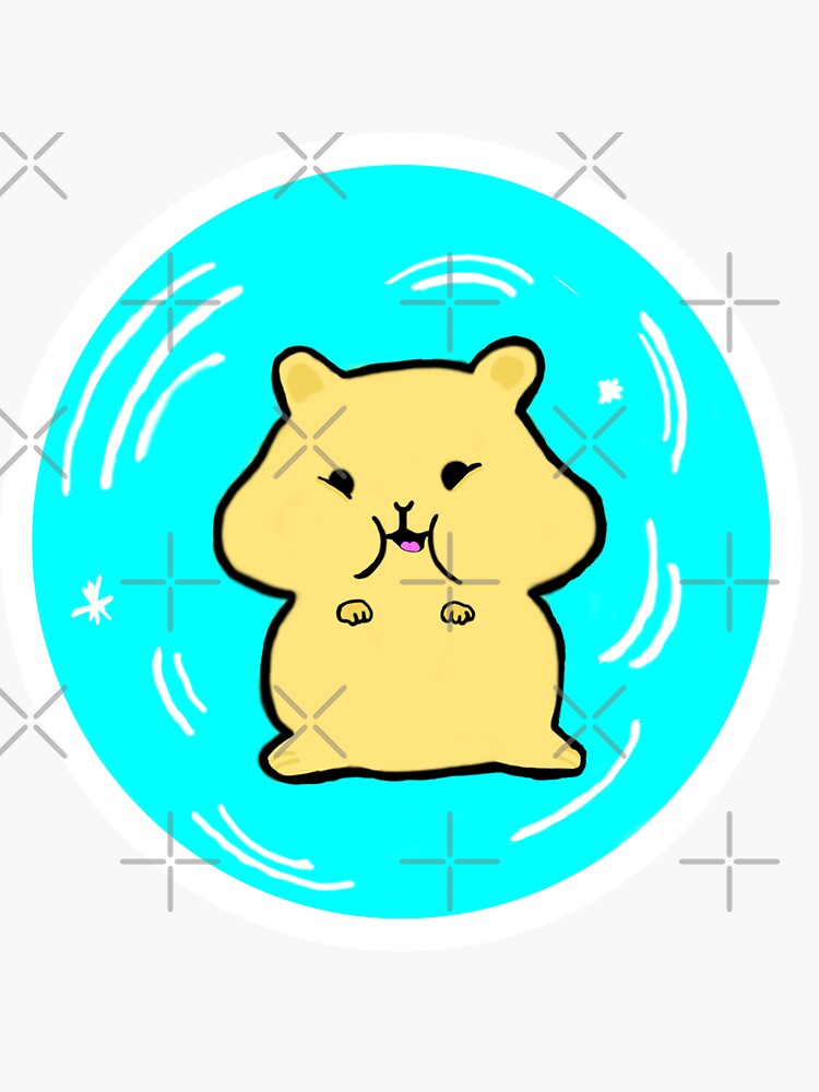 "Hammy the Hamster" Sticker by Savigirl0210 | Redbubble