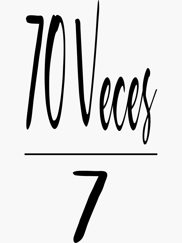 "Setenta Veces Siete" Sticker by 309series | Redbubble