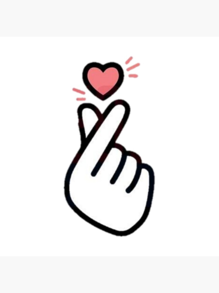 Bolsa de tela for Sale con la obra «Lindo diseño de corazón de dedo ...