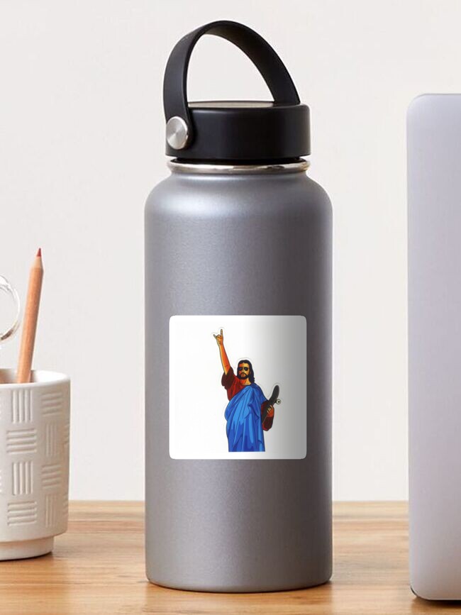 "Skater Jesus" Sticker for Sale by Gabby-Leve | Redbubble